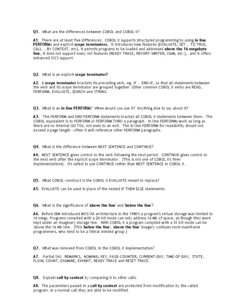 Cobol | PDF | Sequence | Areas Of Computer Science