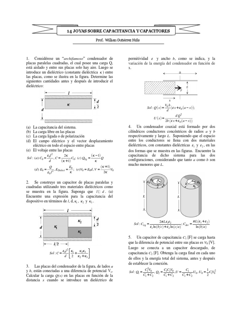 Capacitancia | PDF | Capacidad | Condensador