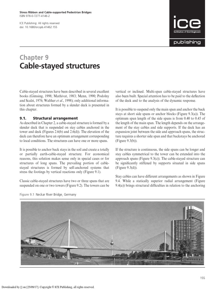 Stress Ribbon and Cable-Supported Pedestrian Bridges CAP 9 PDF | PDF ...