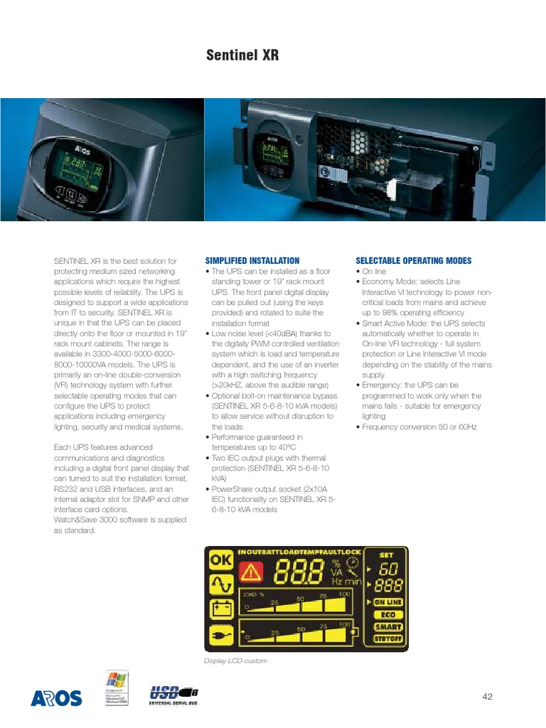 Sentinel-XR.pdf | Mains Electricity | Operating System