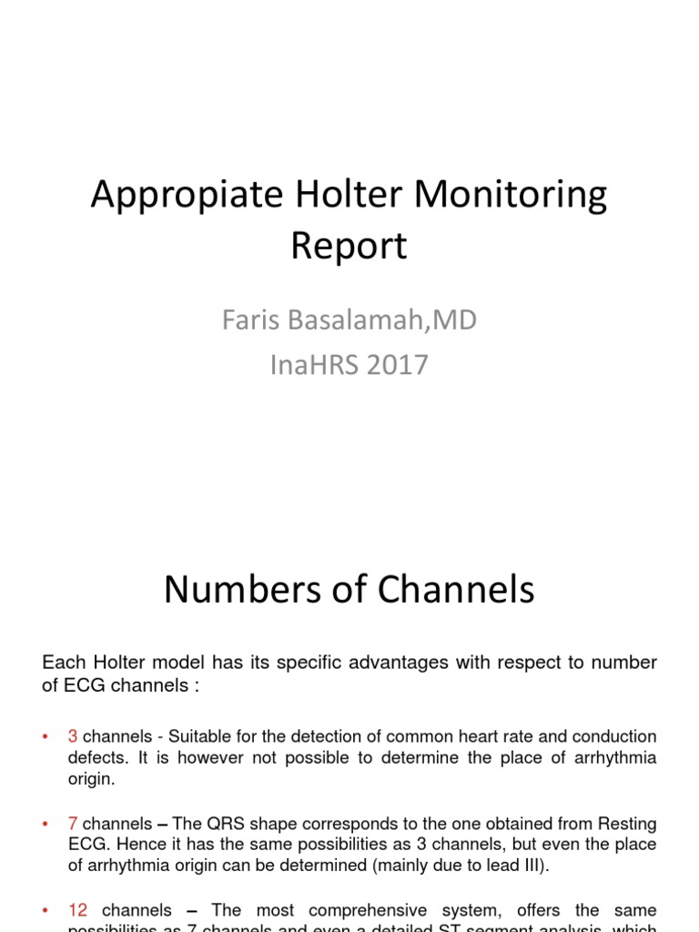 Holter Monitoring Report Overview | PDF | Cardiac Arrhythmia ...