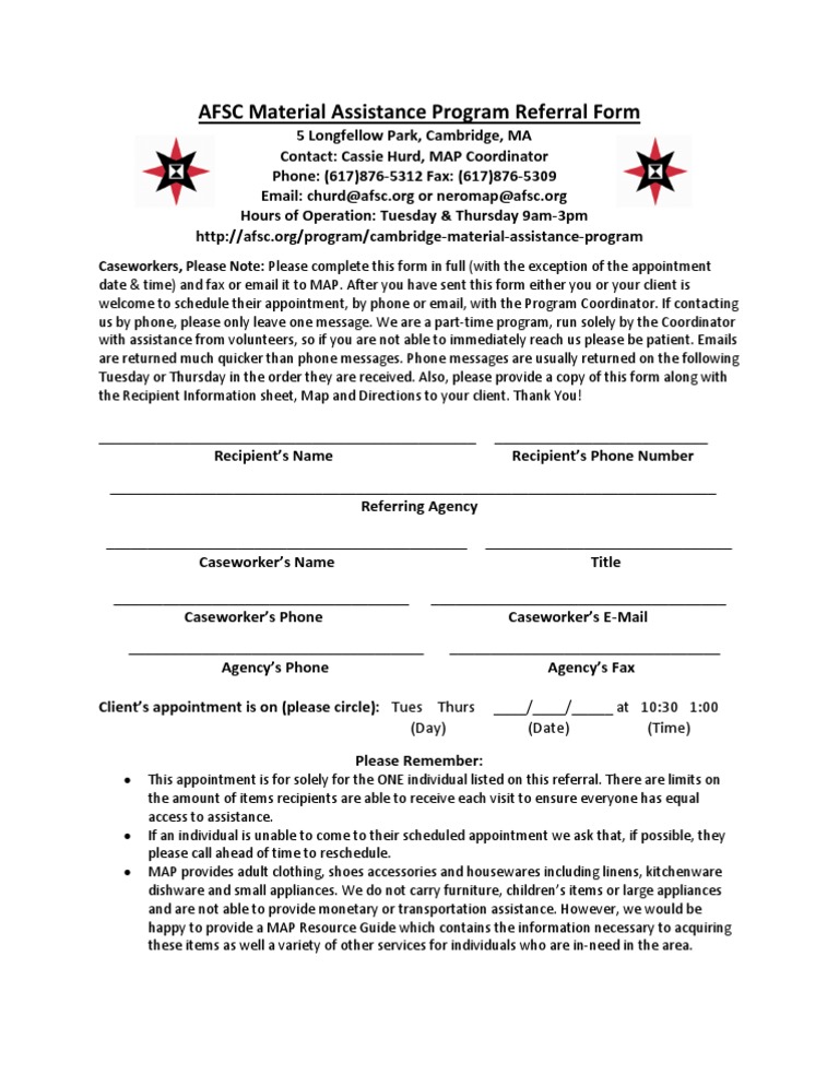 MAP Referral Form | PDF | Email | Science