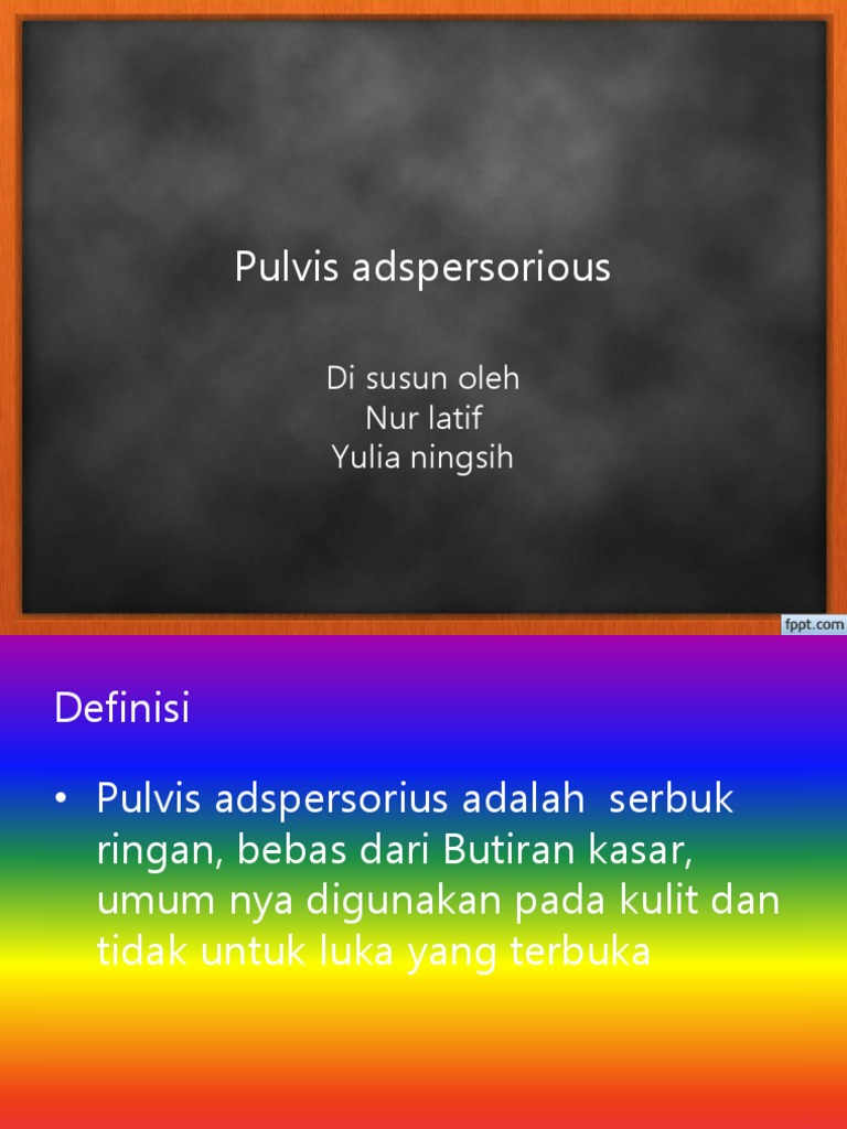 Pulvis Adspersorious | PDF | Kesehatan Holistik