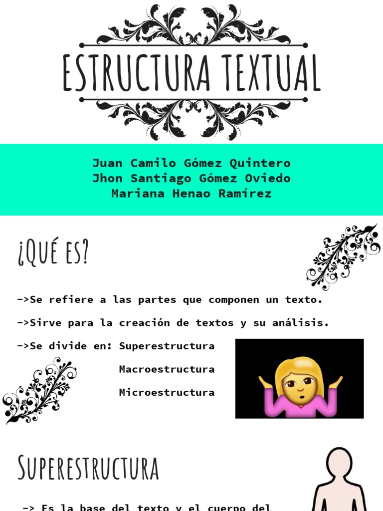 Estructura Textual | PDF | Oración (Lingüística) | Semiótica