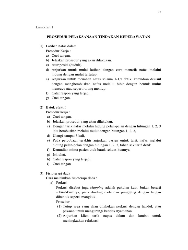 Latihan Nafas Dalam | PDF