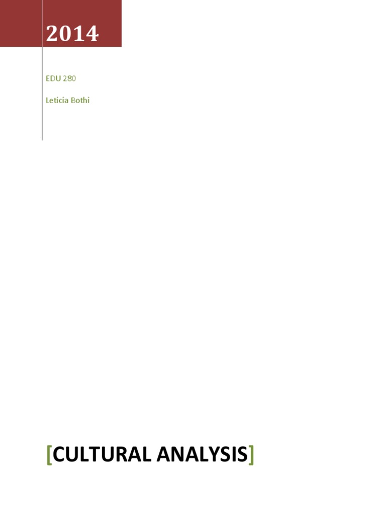 Cultural Analysis | PDF | Contentment | Cognition