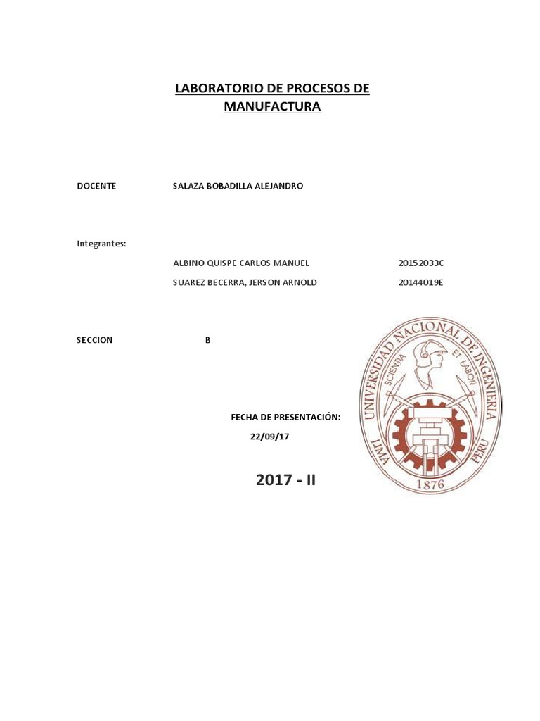 Laboratorio de Procesos de Manufactura | PDF | Observación científica | Instrumento de medición