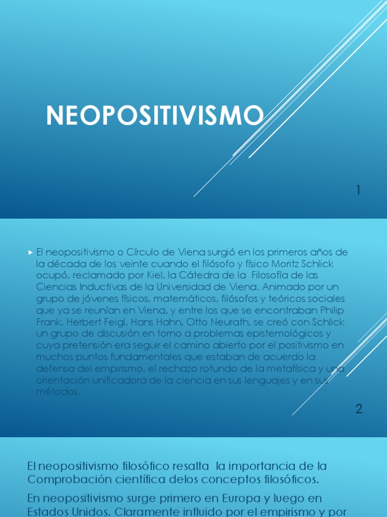 NEOPOSITIVISMO.pptx | Epistemología | Empirismo