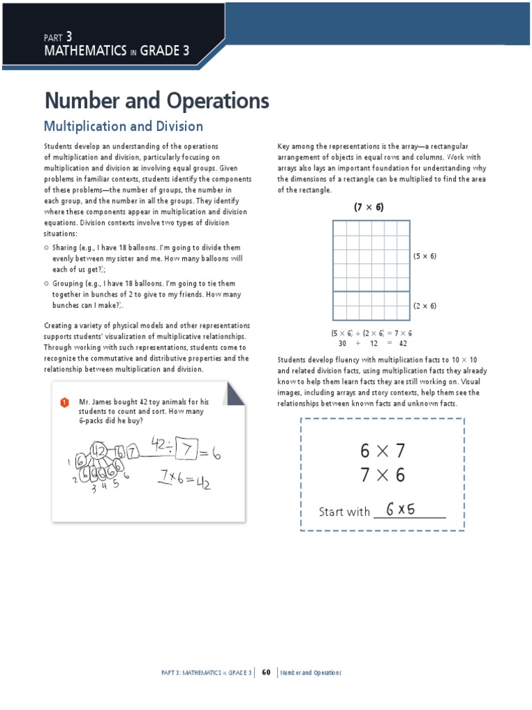 Number and Operations: Mathematics Grade 3 | PDF | Fraction ...
