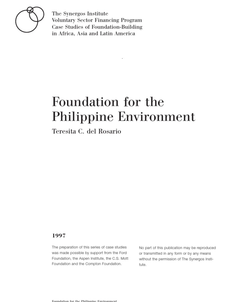 Foundation For The Philippine Environment: A Case Study | PDF | United ...