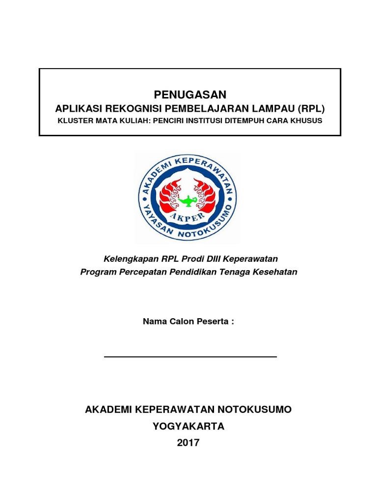 Tugas RPL Mata Kuliah Penciri Khusus | PDF | Karier & Perkembangan ...