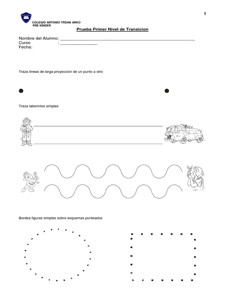 Prueba Diagnostico Pre Kinder | PDF | Science | Ciencia (general)