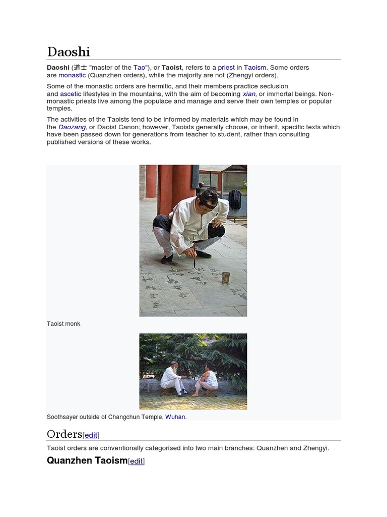 Daoshi | PDF | Chinese Philosophy | East Asian Religions