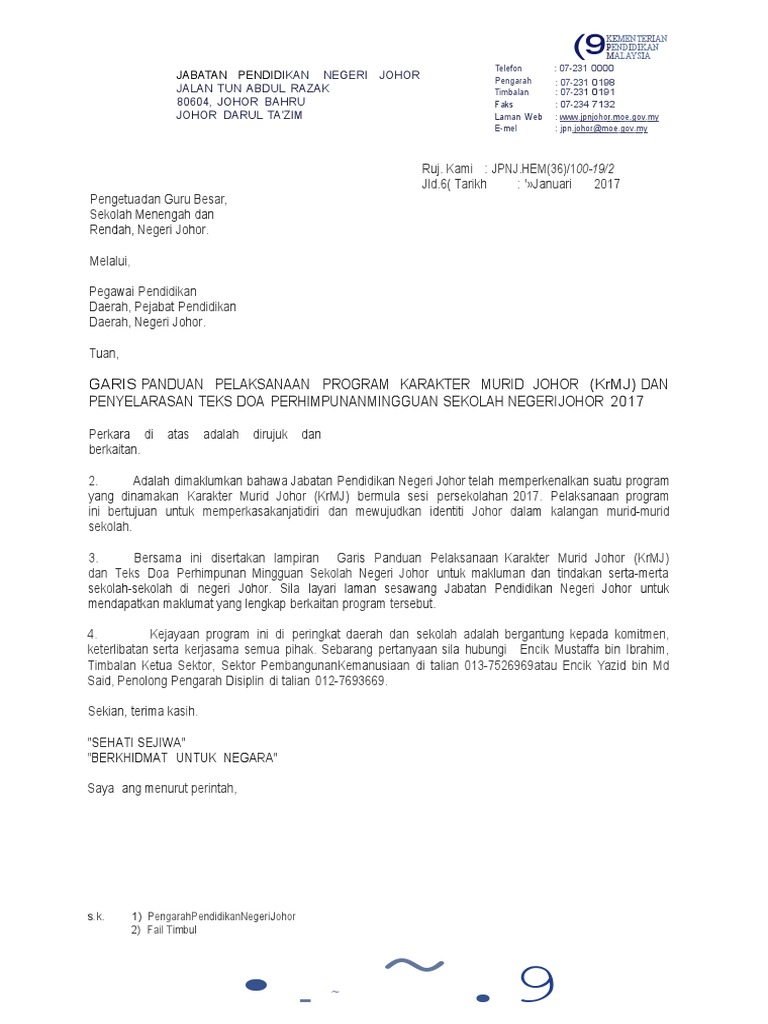 Garis Panduan Pelaksaan KRMJ Dan Teks Doa Mingguan | PDF