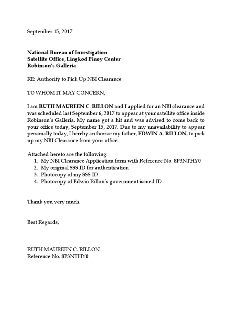 NBI Clearance SPA | PDF