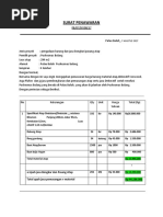 RAB Pengadaan Meja | PDF