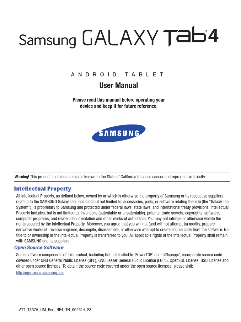 User Manual: Android Tablet | PDF | Screenshot | Intellectual Property