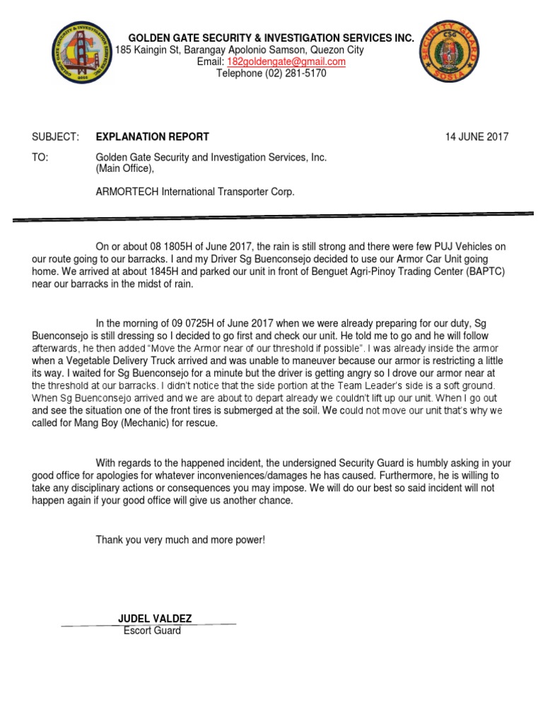 Explanation Report | PDF