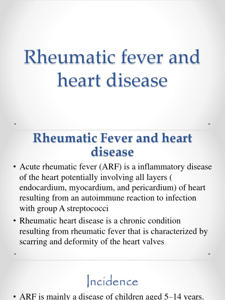 Overview of Rheumatic Heart Disease | PDF | Health Sciences | Medical ...