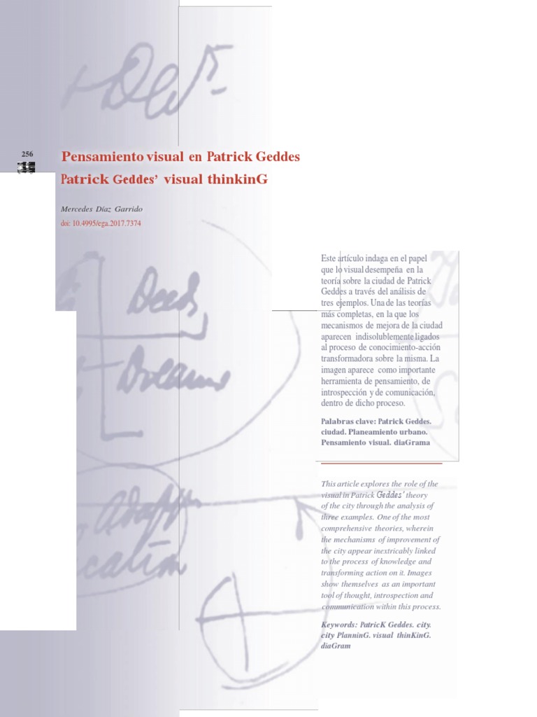 Patrick Geddes' visual thinking explored through the Valley Section ...