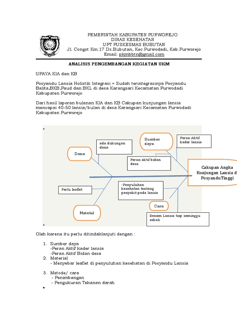 Fishbone Analisis Capaian Kinerja Ukm | PDF