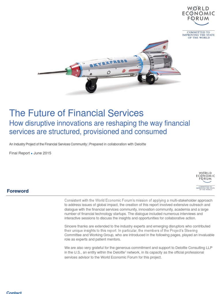 The Future of Financial Services | PDF | Financial Transaction | Innovation