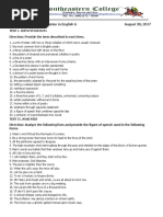 Figurative Language Quiz | PDF | Literary Techniques | Poetry