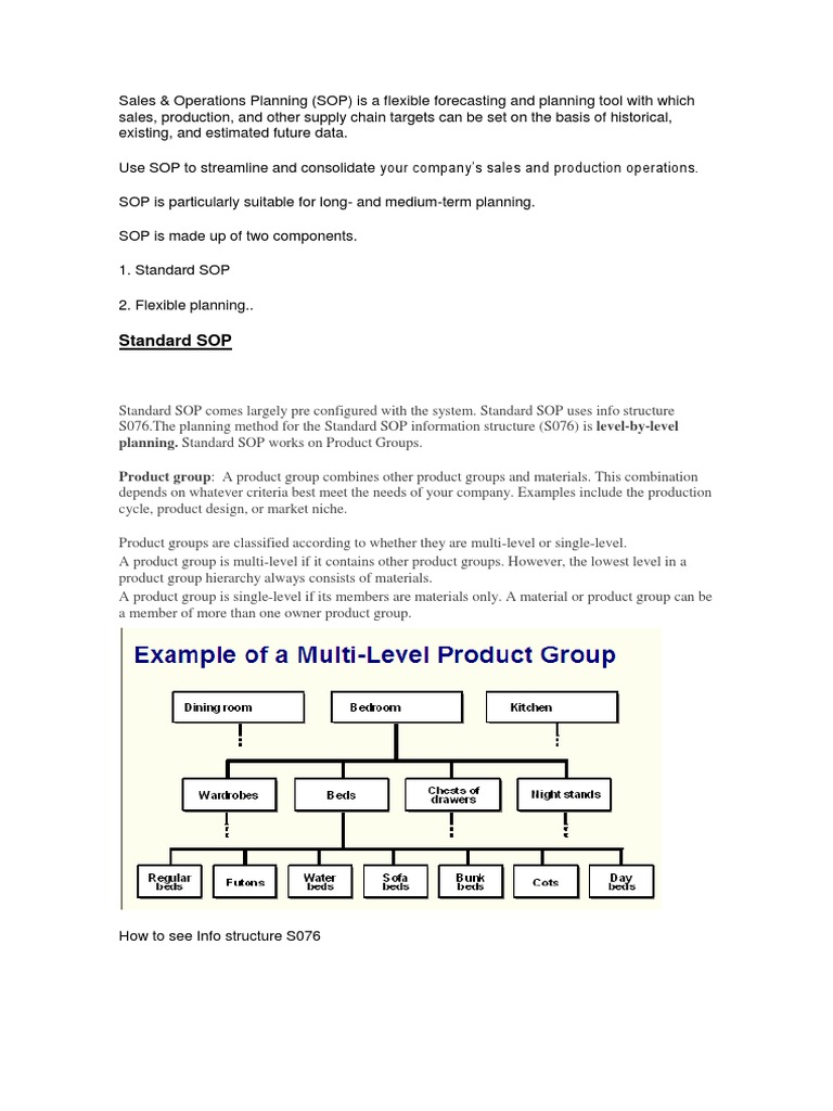Sales Operation and Planning SOP Manual | PDF | Computing | Business