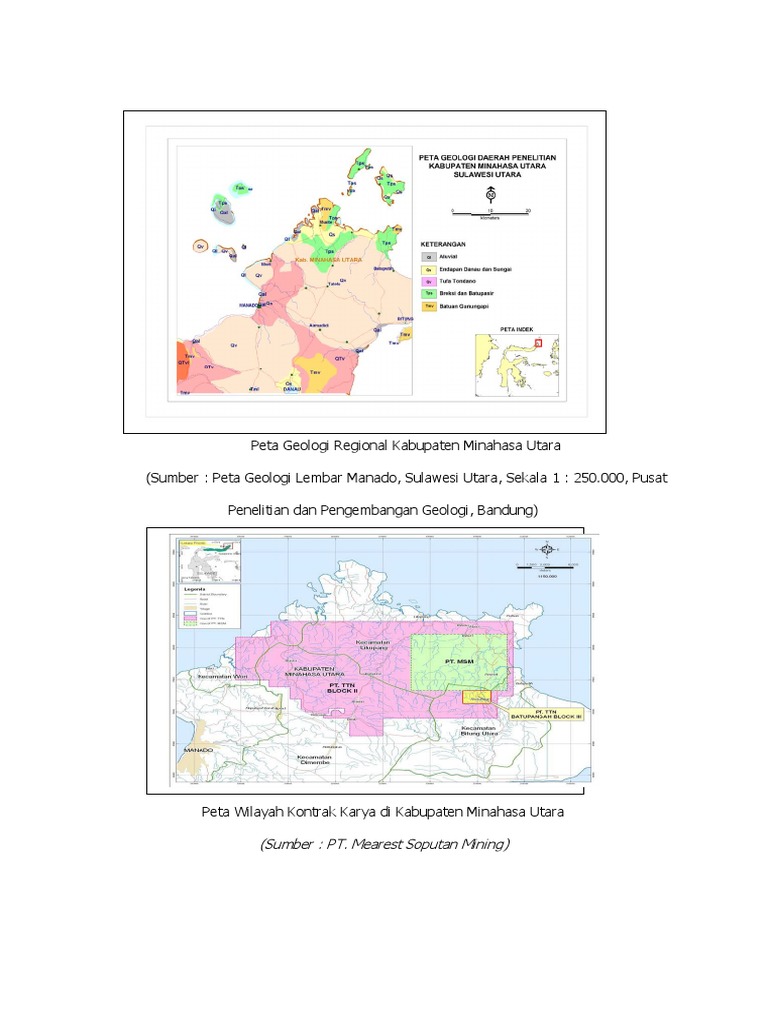 Peta Regional PT Meares Soputan MIning | PDF