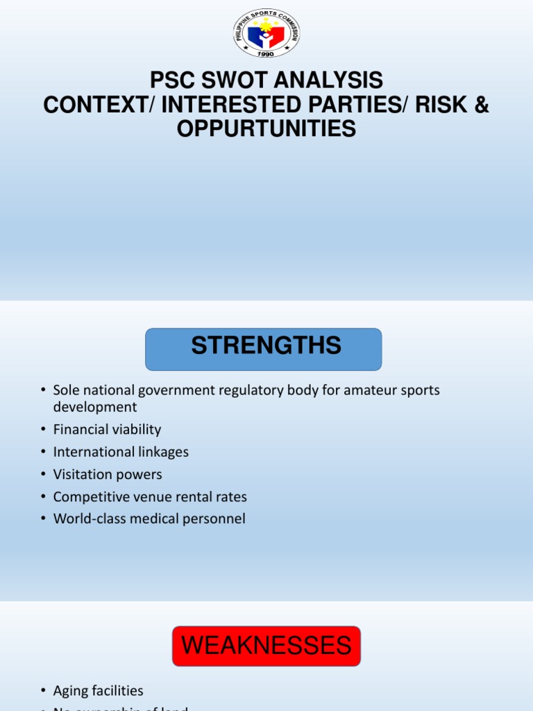 Swot Analysis Contex Interested Parties Rev.0 | PDF | Employment | Risk