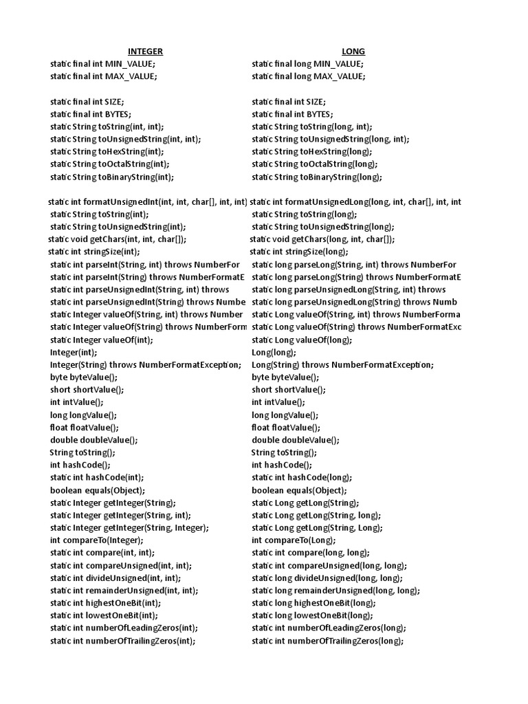 Wrapper | Download Free PDF | Integer (Computer Science) | Office Equipment Wrapper | Download Free PDF | Integer (Computer Science) | Office Equipment