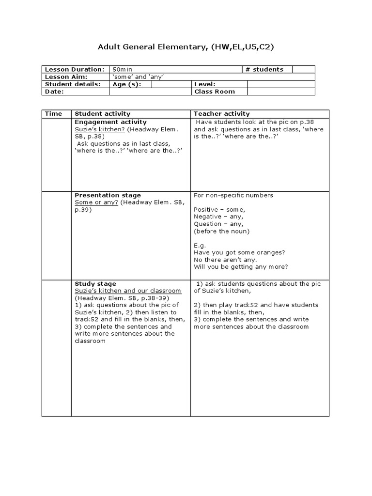 Adult General Elementary, (HW, EL, U5, C2) | PDF | Semiotics ...