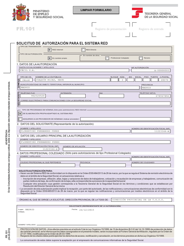 Formulario 101 Fácil S A Pdf Internet Red De Computadoras