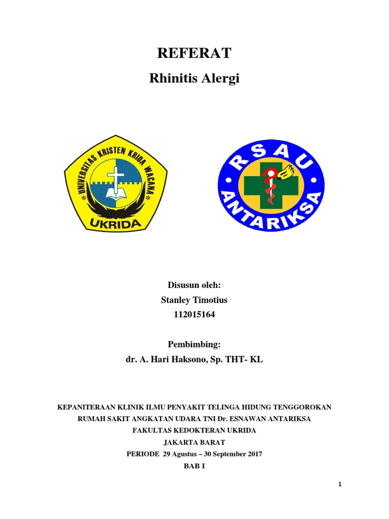 Referat Rhinitis Alergi | PDF