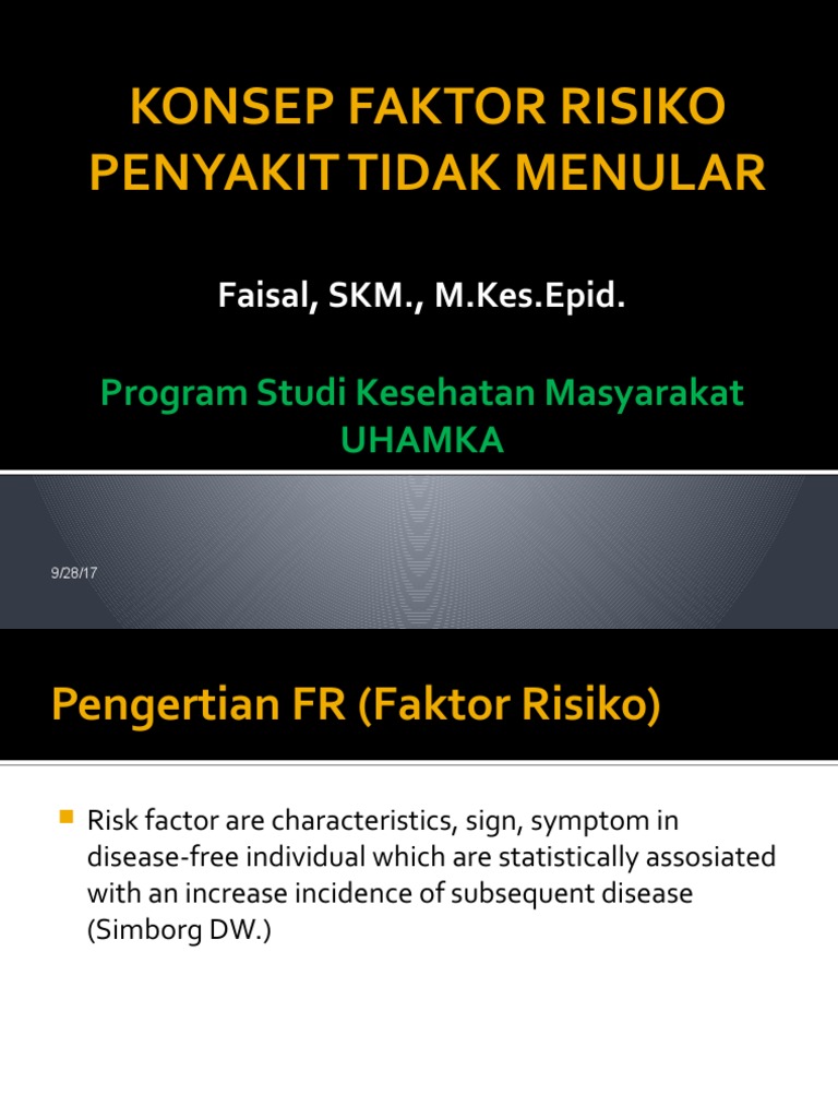 Konsep Faktor Risiko PTM | PDF