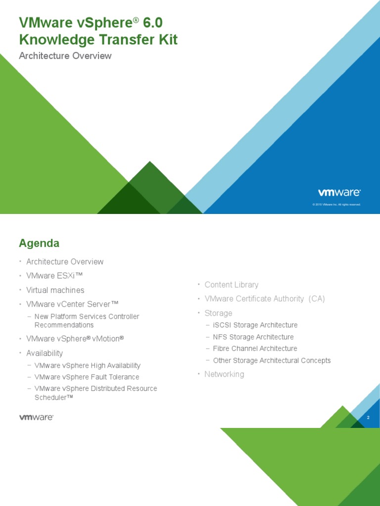 Vsphere 60 Architecture Overview | Download Free PDF | V Mware | Public Key Certificate