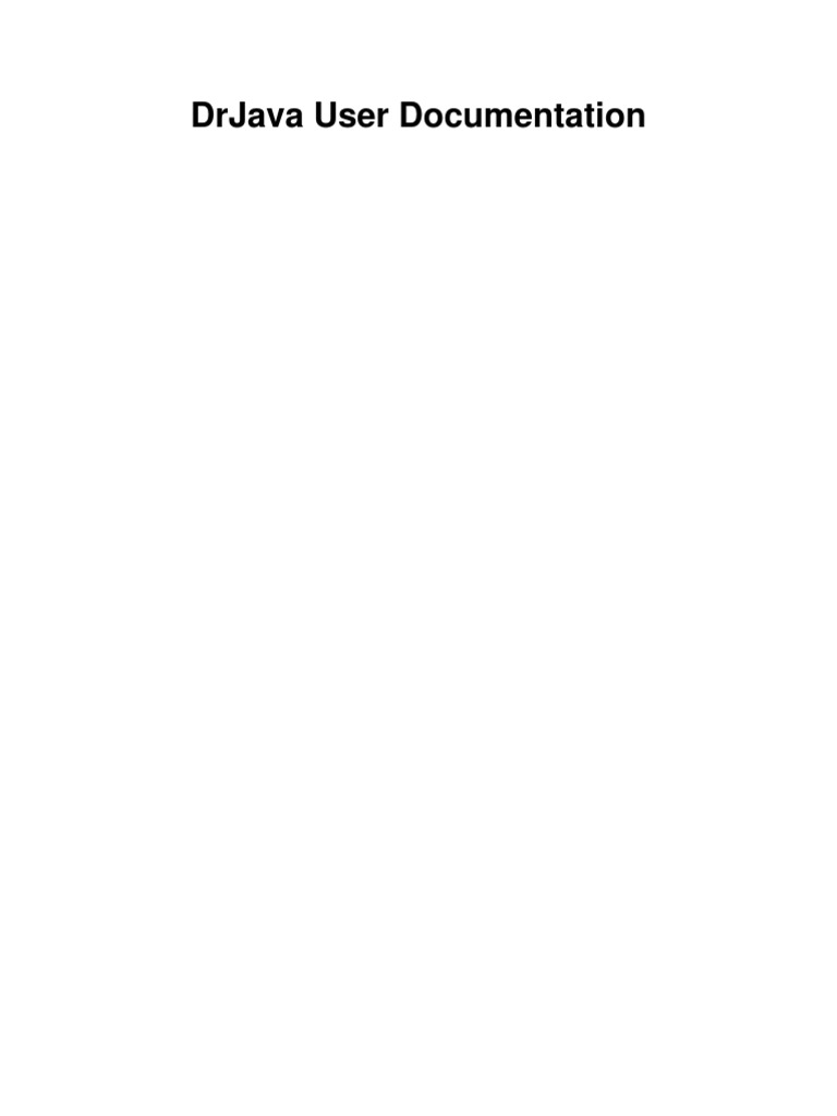 DR Java | PDF | Bracket | Directory (Computing)