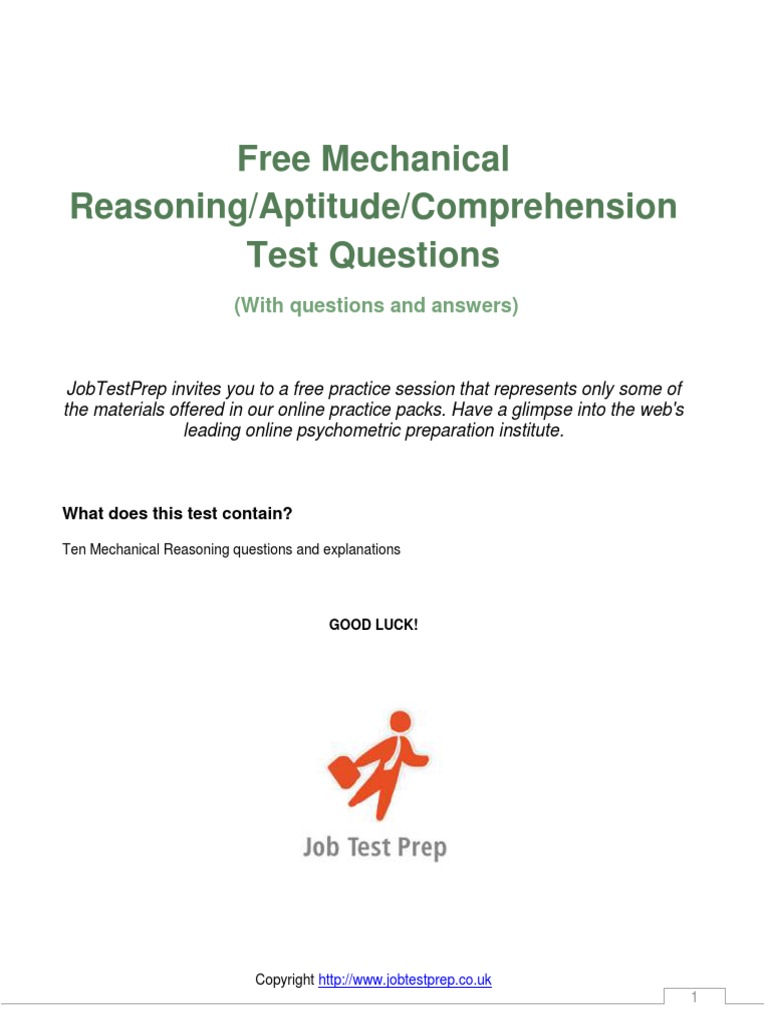 Free Mechanical Aptitude Questions Answers PDF | PDF | Gear | Capacitor