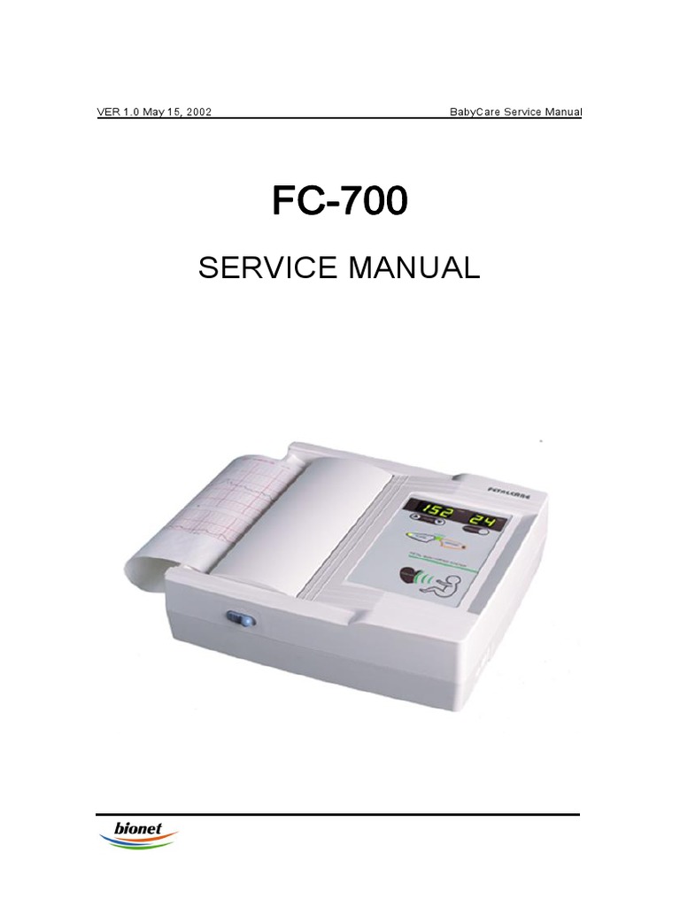 Monitor Fetal fc700 PDF | PDF | International Electrotechnical ...