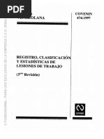 COVENIN 2237-1989 Ropa, Equipos y Dispositivos de Proteccion Personal (EPP) | PDF