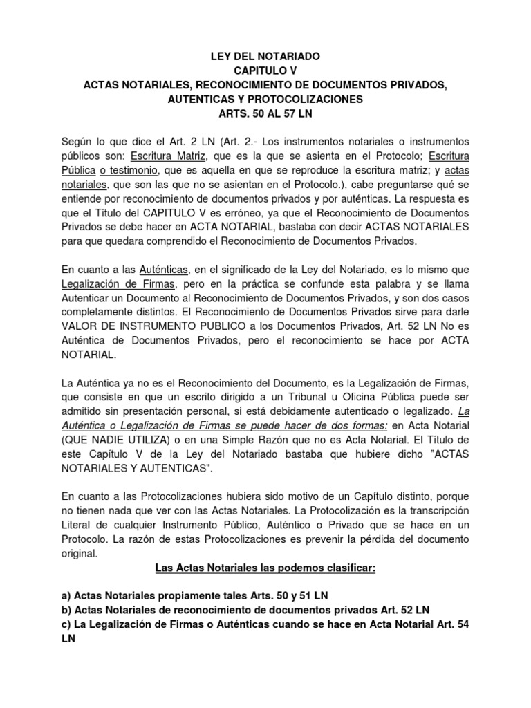 Actas Notariales | PDF | Información del gobierno | Justicia