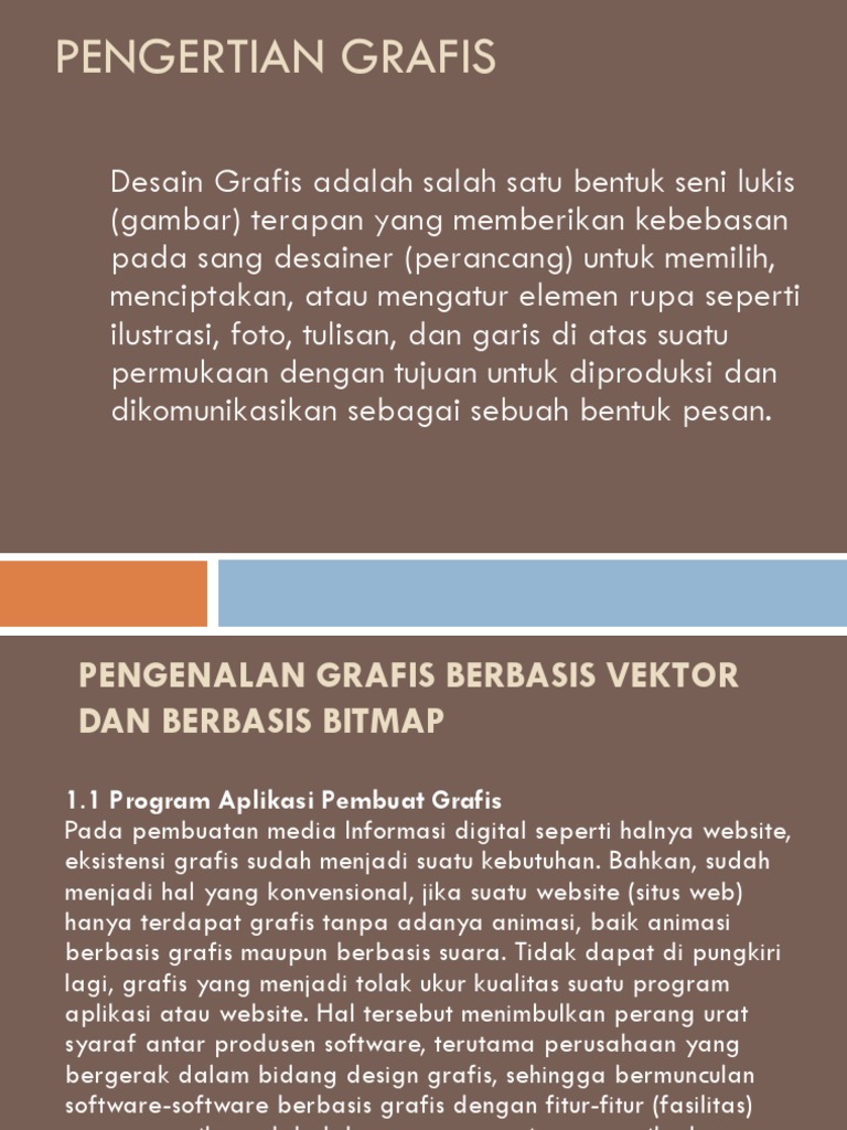 Grafis Berbasis Vektor Dan Berbasis Bitmap | PDF