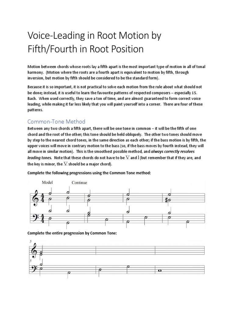 Root Position Triads by Fifth | PDF | Chord (Music) | Harmony