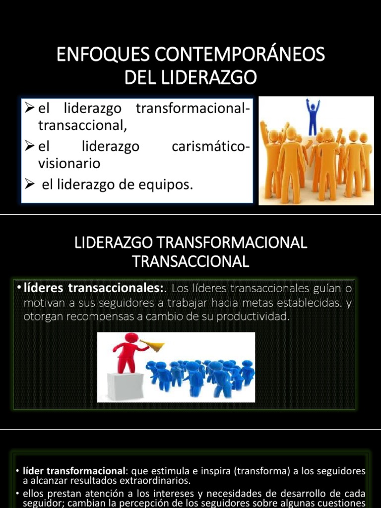 Enfoques Modernos del Liderazgo | PDF | Liderazgo | Conceptos psicologicos