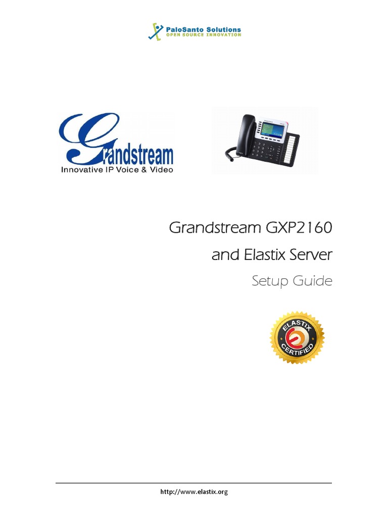 Grandstream-GXP2160 Phone SetupGuide | PDF | Session Initiation ...