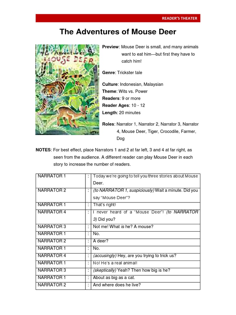 The Adventures of Mouse Deer | PDF | Narration