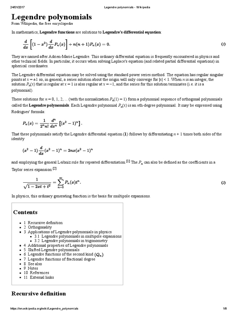 Legendre Polynomials | Numerical Analysis | Teaching Mathematics