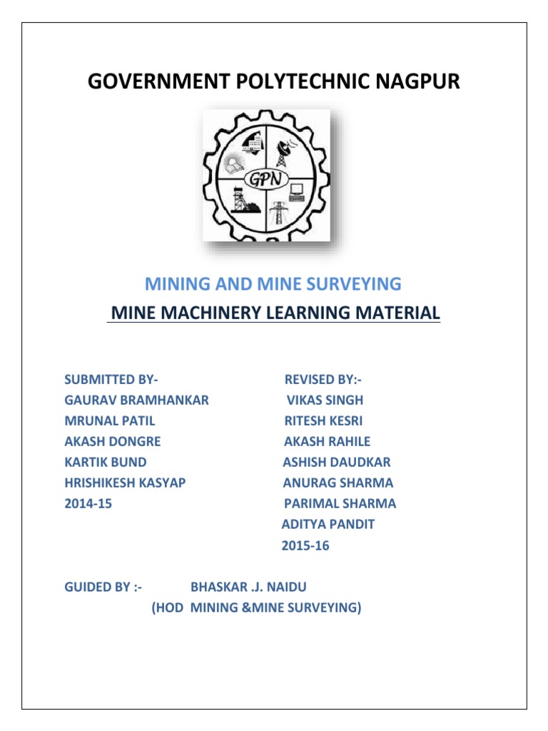 Mine Machinery | PDF | Belt (Mechanical) | Rope