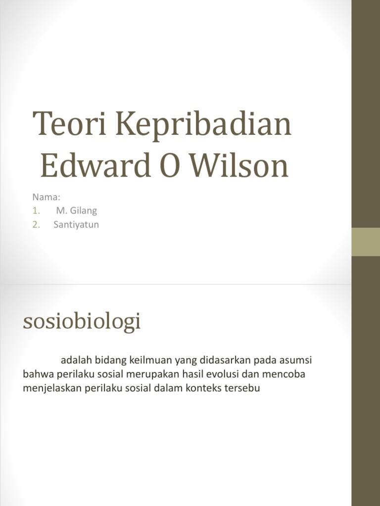 Edward o Wilson | PDF