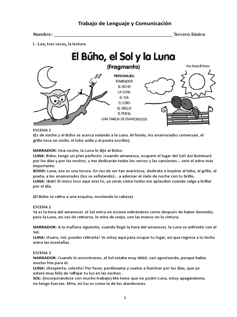 Trabajo de Texto Dramatico | Dom | Narración